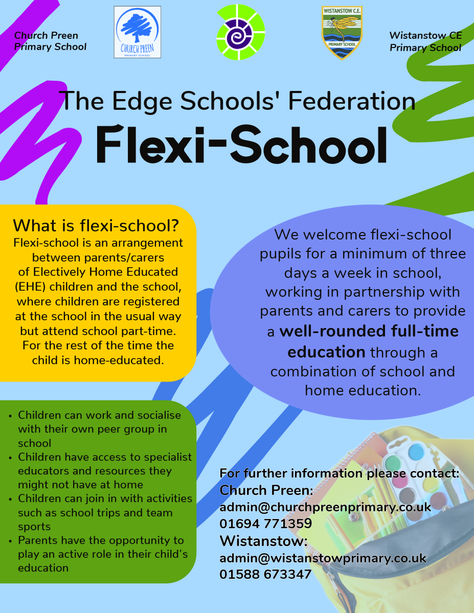 Flexi School- Church Preen / Wistanstow | The Edge Schools’ Federation
